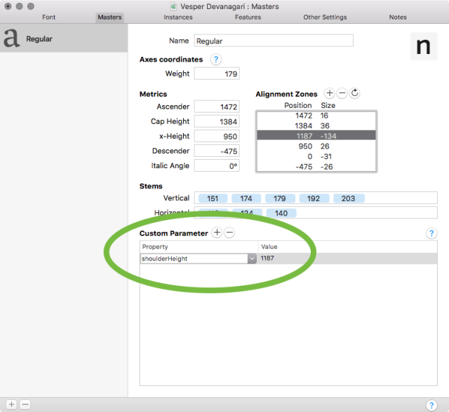 Creating a Devanagari font | Glyphs