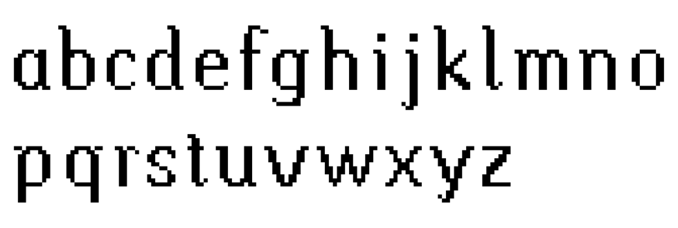 Creating a pixel font in Glyphs Mini | Glyphs